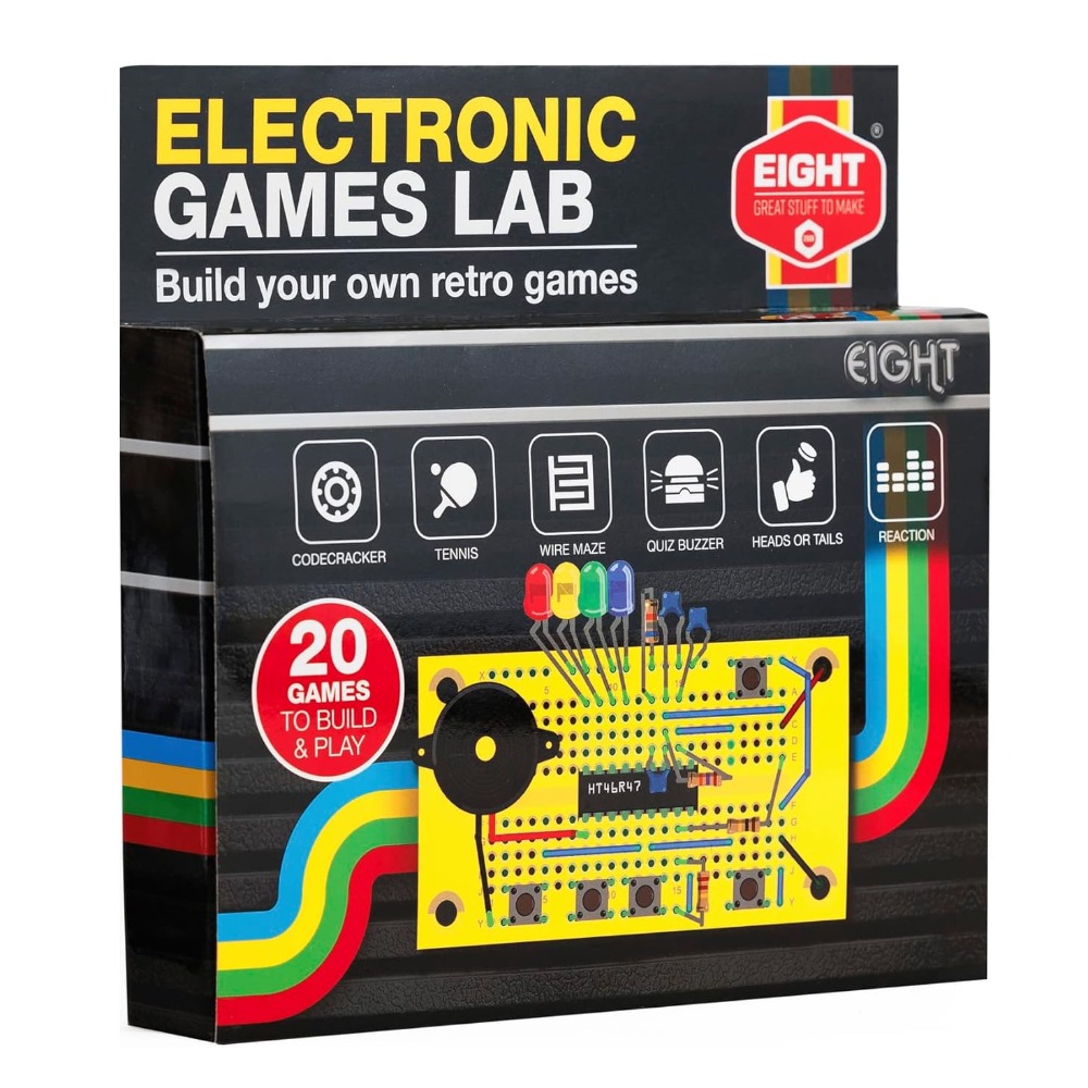 New EIGHT - ELECTRONIC GAMES LAB BUILD YOUR OWN RETRO - Own4Less